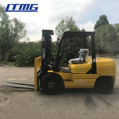 China LTMG 3.5 ton diesel forklift truck with mechanical transmission and cabin for sale
