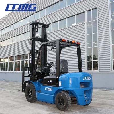 China 2 ton small forklift , diesel forklift truck with 3-stage mast for sale