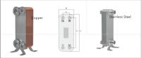 China Water To Water Copper Plate Heat Exchanger For HVAC Industry Compact Size for sale