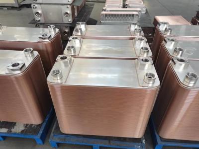 China Model AC340 Air Cross Brazed Plate Heat Exchanger Copper Material Use In HVAC Industry for sale