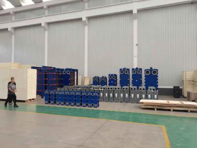 China Drink Industry Flanged Stainless Steel Plate Heat Exchanger With Rubber Gasket for sale