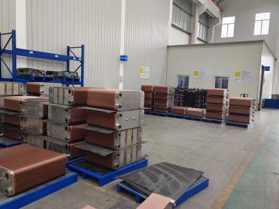 China Frame And Brazed Plate Heat Exchanger BPHE With Heat Transfer Area 0.03-1.2 M² for sale