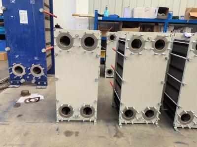 China Customized Chevron Plate Brazed Copper Stainless Steel SAE Flanged Heat Exchanger with Male Thread Connections for sale