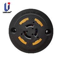 China Fixed Twist Lock Dimmable Receptacle 5P 7P Curved Contact Plate 5/7 Pin Options for sale