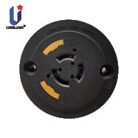 China Fixed Twist Lock Dimmable Receptacle 5P 7P Curved Contact Plate 5/7 Pin Options for sale