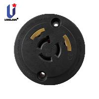China NEMA Socket Fixed Twist Lock Dimming Receptacle 5P Ultra Thin Version 0-480V Wide Voltage for sale
