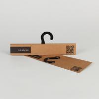 China Eco Friendly Custom Printed Natural Brown 400gsm Kraft Paper Hanger Sample Card For Fabric for sale
