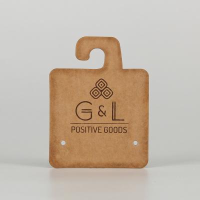 China Customized Printing FSC Certified Kraft Paper Cardboard Hanger Display Tag For Wrist for sale