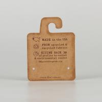China Customized Printing FSC Certified Kraft Paper Cardboard Hanger Display Tag For Wrist for sale