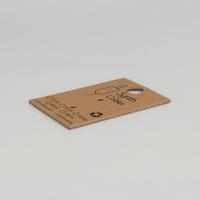 China Customized Printing Natural Kraft Paper Cardboard Hanger Display Tag For Cables for sale