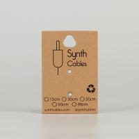 China Customized Printing Natural Kraft Paper Cardboard Hanger Display Tag For Cables for sale