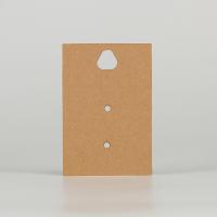 China Customized Printing Natural Kraft Paper Cardboard Hanger Display Tag For Cables for sale