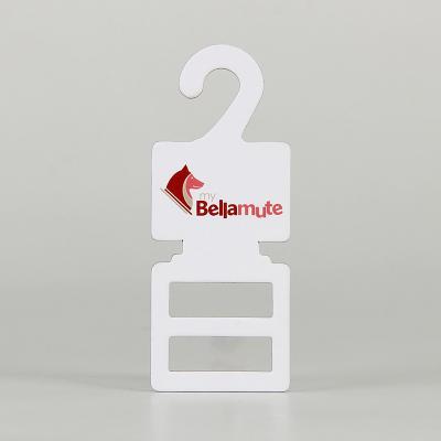 China Custom Logo Printing Paper Cardboard Hanger Display Tag For Ties Silk Scarf for sale