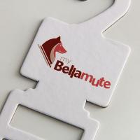 China Custom Logo Printing Paper Cardboard Hanger Display Tag For Ties Silk Scarf for sale