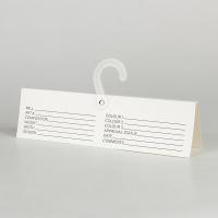 China 100% Recycled Paper Header Displaying Cards With Hanger For Fabric Samples for sale