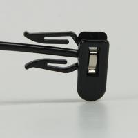 China Customized Logo Black Plastic Hanger Female Bra And Underwear Hanger for sale