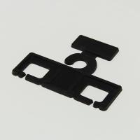 China Custom Sticker Label Black Plastic Suspender Hanger PP Custom Printing for sale