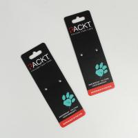 China Custom Design Full Color Printing Thick Board Paper Hanger For Pet Dog Collars for sale