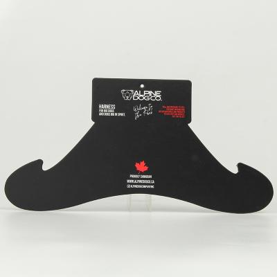 China Custom Design Logo Printing Thick Cardboard Paper Hanger For Pet Clothing for sale