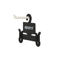 China Custom Logo Black Plastic Footwear Hanger For Displaying Sandals Flip-flops for sale