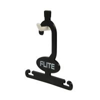 China Custom Printing Logo Black Plastic Footwear Hook For Hanging Sandals Flip-flops for sale