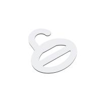 China Custom White Round Cardboard Hanger Kraft Paper Hangers For Scarf / Tie / Clothes for sale