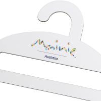 China Custom White Round Cardboard Hanger Kraft Paper Hangers For Scarf / Tie / Clothes for sale