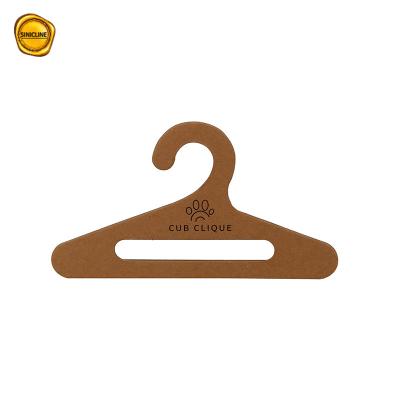 China Customized Printing Kraft Paper Cardboard Hangers For Pet Clothing for sale