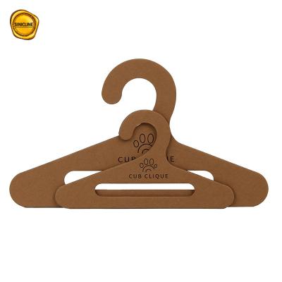 China Custom Printing Kraft Paper Cardboard Hangers For Pet Clothes for sale