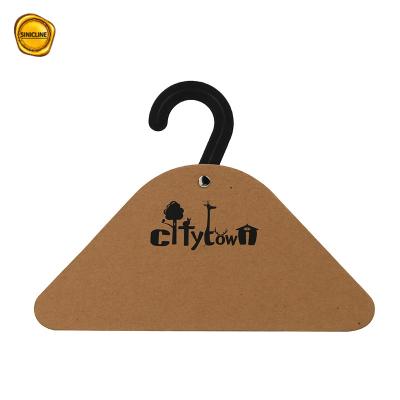 China Custom Cardboard Hanger With Plastic Hook For Pet Clothing for sale
