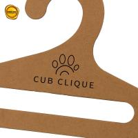 China Custom Printing Kraft Paper Cardboard Hangers For Pet Clothes for sale