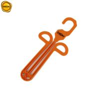 China Customized Logo Orange Plastic Hanger For Shoes/ Slippers for sale