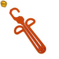 China Customized Logo Orange Plastic Hanger For Shoes/ Slippers for sale