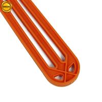 China Customized Logo Orange Plastic Hanger For Shoes/ Slippers for sale