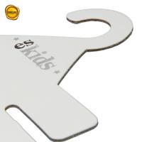 China 2.95mm Custom Size Cardboard Hangers For Kids Clothing for sale