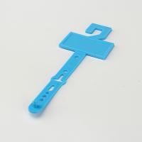 China Heavy Duty Fashionable Blue Plastic Belt Hangers For Stores for sale