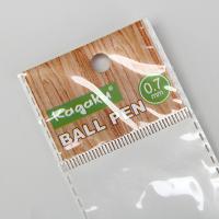 China Custom Printing Pens Transparent OPP Bag With Hanging Hole for sale