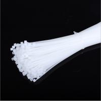 China Self Locking White Nylon Cable Ties 3.6mmX200mm Nylon 66 Cable Ties for sale