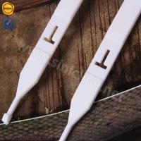 China 58mm*159mm White Belt Plastic Hanger With Two Hooks for sale