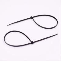 China 2.5mmX150mm Self Locking Nylon Cable Zip Ties Black PA66 6 Inch Cable Ties for sale
