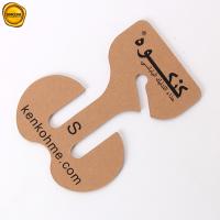 China 88mm*120mm Eco Friendly Cardboard Hook ODM Recycled Shoe Display Hanger for sale