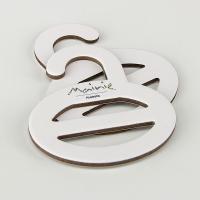China Customized White Rigid Cardboard Scarf Hangers For Closet for sale
