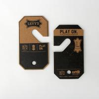 China Die Cut Matt Kraft Guitar Strap Cardboard Hangers 1.5mm Thick for sale