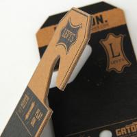 China Die Cut Matt Kraft Guitar Strap Cardboard Hangers 1.5mm Thick for sale