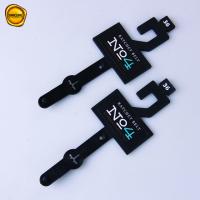 China Logo Printing Flexible Tail Plastic Belt Hangers 6.5g for sale