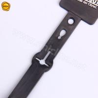 China Silver Foil Embossed Logo Plastic Belt Hangers For Leather Belt for sale