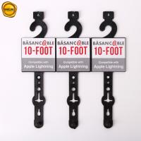 China 52mmx158mm Anti Slip Plastic Belt Hanger With Sticker for sale