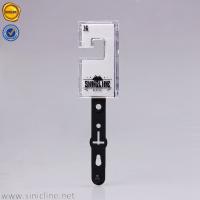 China Luxury Transparent Cover Plastic Belt Hangers With Flexible Tail for sale