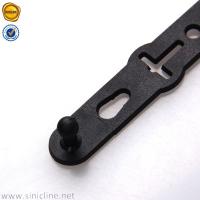 China Luxury Transparent Cover Plastic Belt Hangers With Flexible Tail for sale