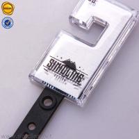 China Luxury Transparent Cover Plastic Belt Hangers With Flexible Tail for sale